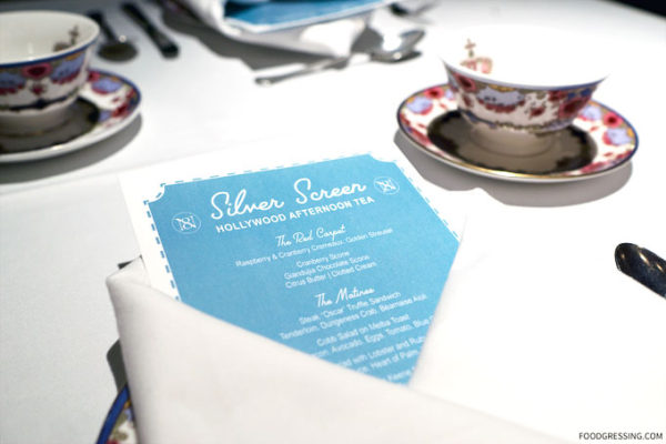 Silver Screen Hollywood Afternoon Tea at Notch 8 Restaurant