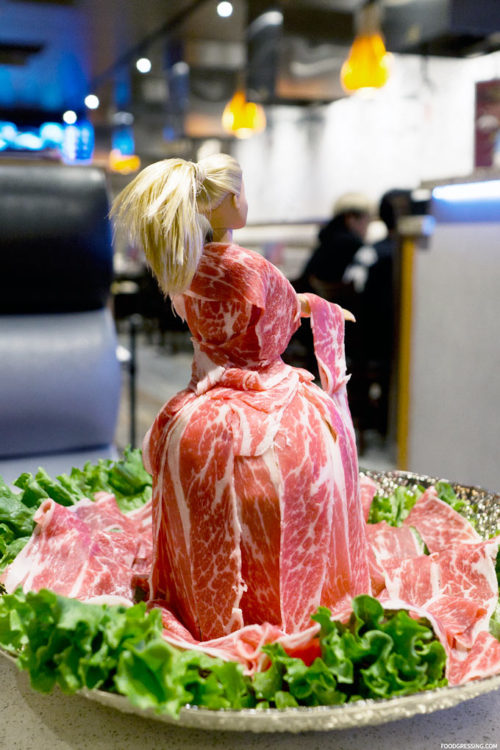 Meet Hot Pot Meat Barbie: Barbie in a Meat Dress - Foodgressing