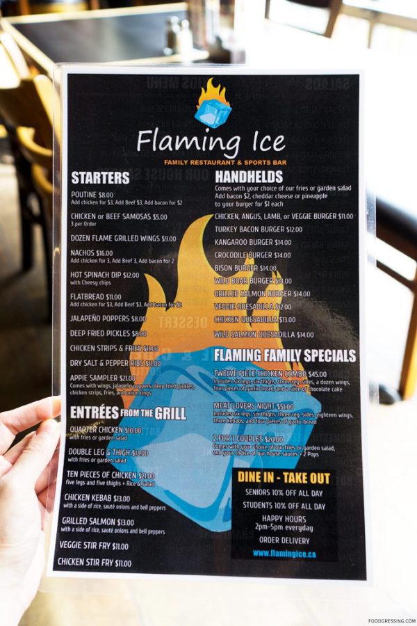 Flaming Ice Family Restaurant and Sports Bar in Surrey | Foodgressing