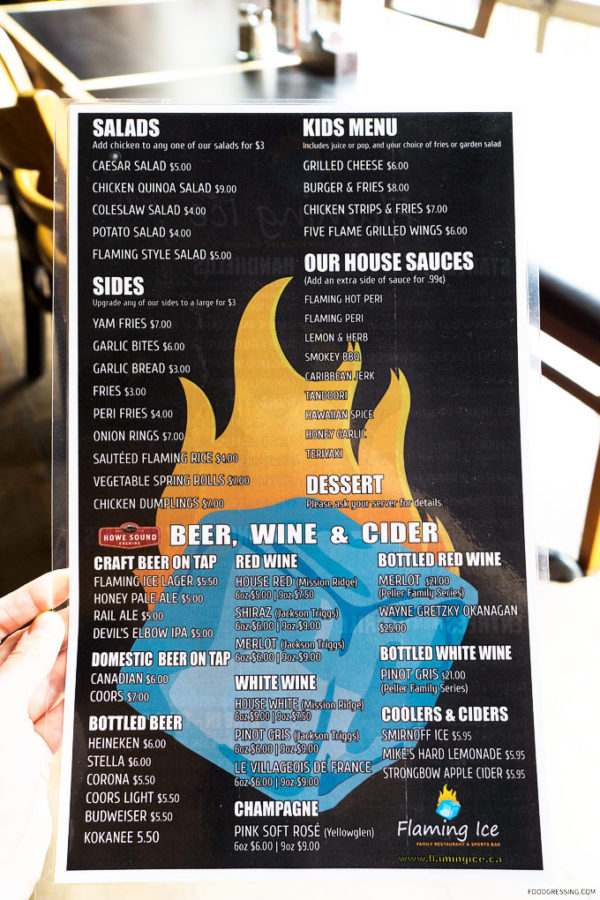 Flaming Ice Family Restaurant and Sports Bar in Surrey | Foodgressing