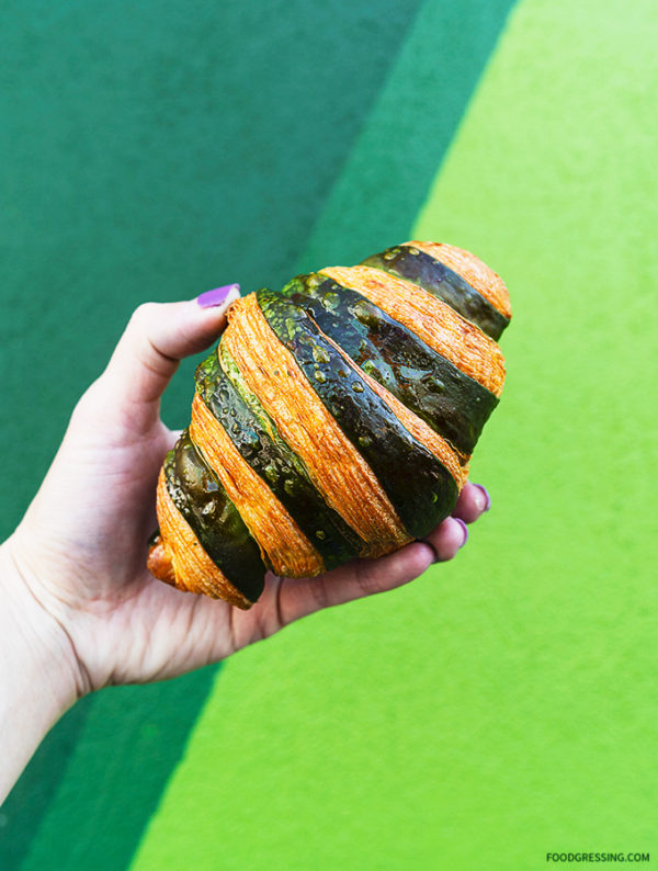 Matcha Croissant from L'atelier Patisserie in Vancouver | Foodgressing