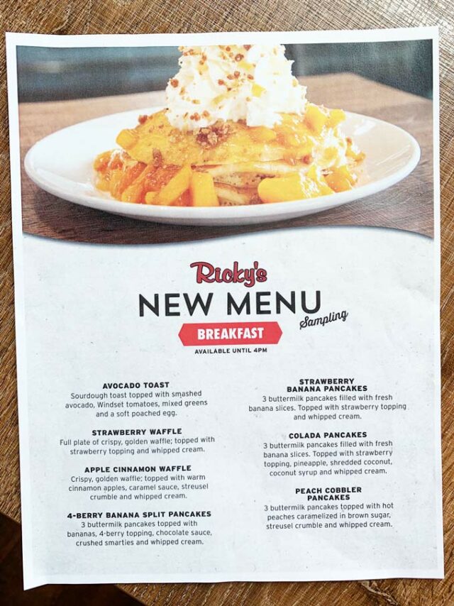 Ricky's Family Restaurants New Menu Items - Foodgressing