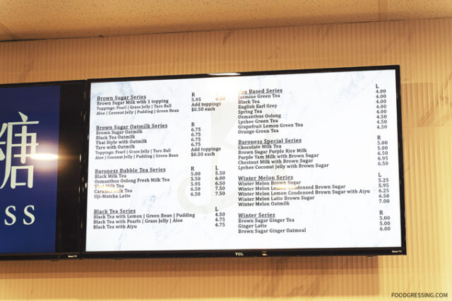 Baroness Bubble Tea in Vancouver: 小黑糖 - Foodgressing