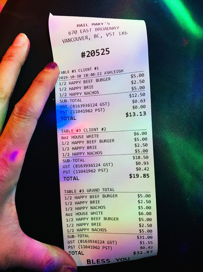 Hail Mary's Vancouver: Religious-Themed Bar | Happy Hour Menu