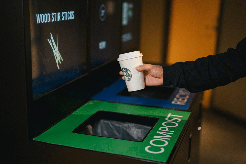 Starbucks compostable cup pilot begins in Vancouver | BioPBS™-lined cup