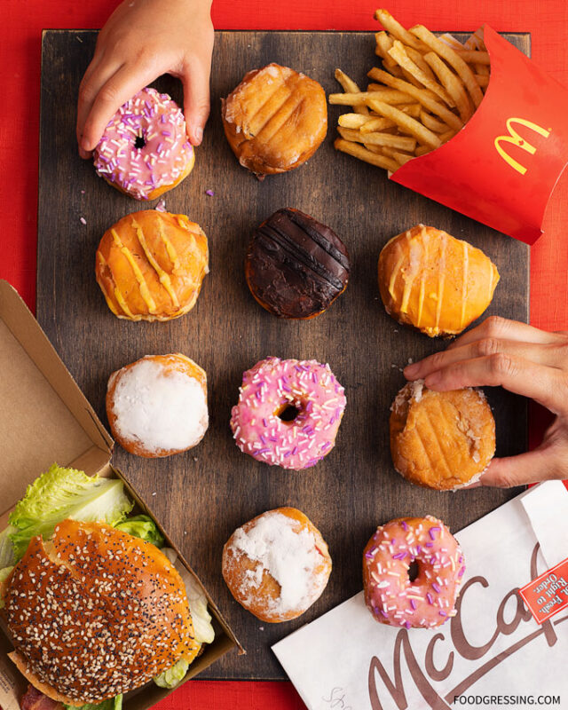 McDonalds McCafé Li'l Donuts: Flavours, Price, Nutrition - Foodgressing