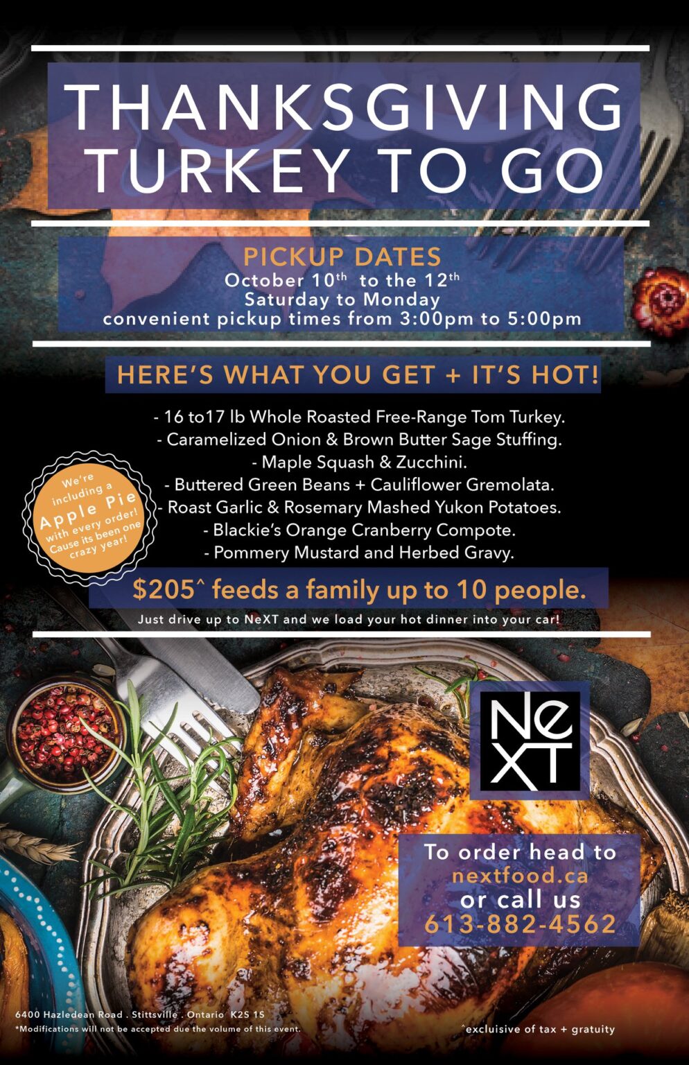 Thanksgiving Ottawa 2020: Dinner, Brunch, Take Out, Turkey To Go