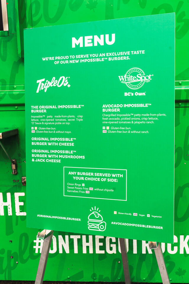 White Spot & Triple O's Launch Impossible Burger: Price, Menu, Taste