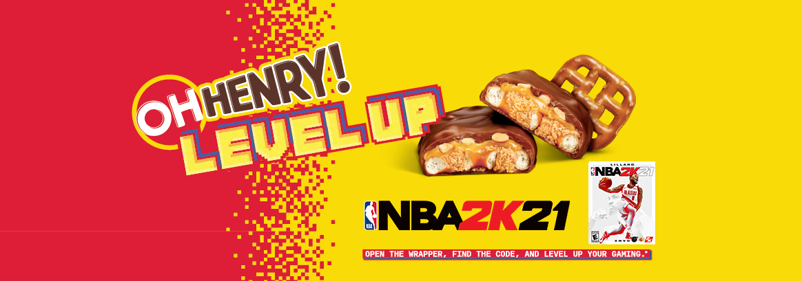 OH HENRY! LEVEL UP bar offers NBA 2K21 codes - Foodgressing