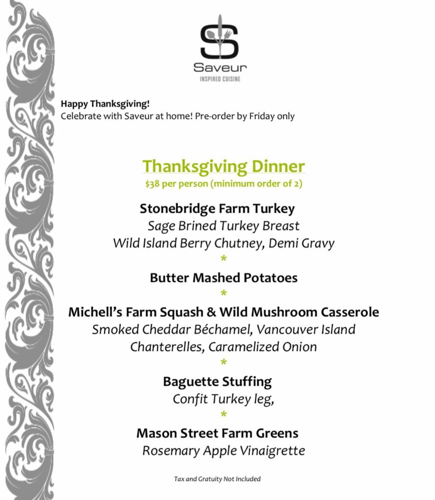Thanksgiving Victoria and Vancouver Island 2020 - Foodgressing