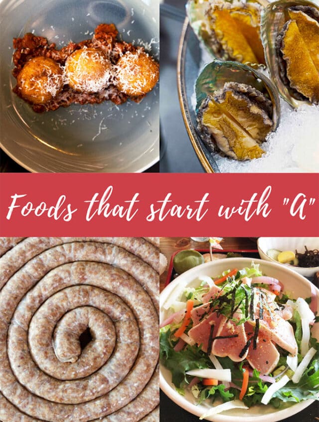 Foods that Start with A | Dishes and Ingredient List and Descriptions