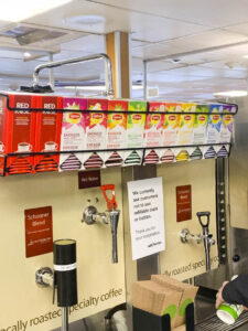 BC Ferries Coastal Cafe Menu, White Spot, Self-Serve, Food and Drinks