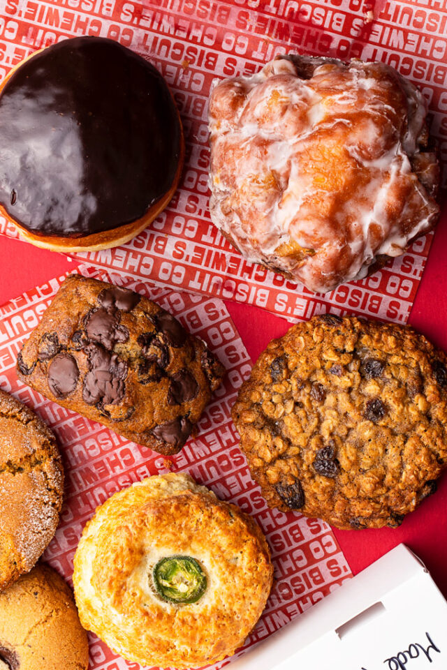 Chewies Biscuits Sandwiches, Bennys, Fried Chicken and Baked Goods