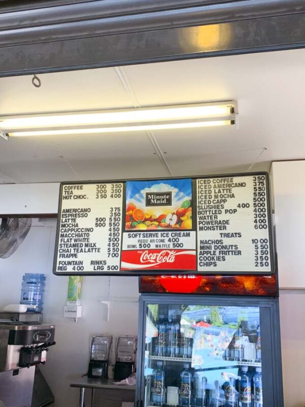 Cultus Lake Waterpark Food, Drinks, Snacks, Menus Review
