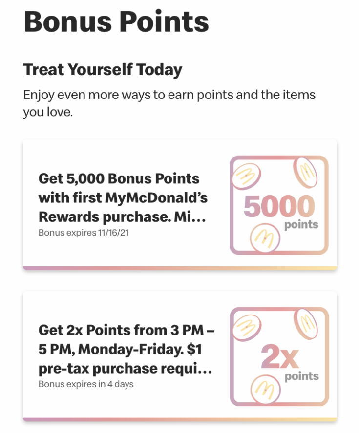 McDonald's Rewards 2021 Canada: MyMcDonald's Rewards Program