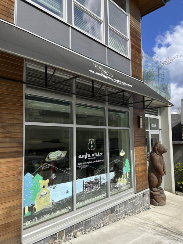 Cafe Orso in Deep Cove North Vancouver: Coffee, Snacks, Brunch, Lunch