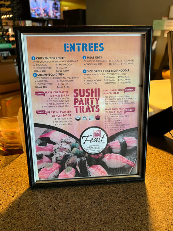 Feast Buffet Renton WA: Sushi, Dim Sum, Seafood - Foodgressing