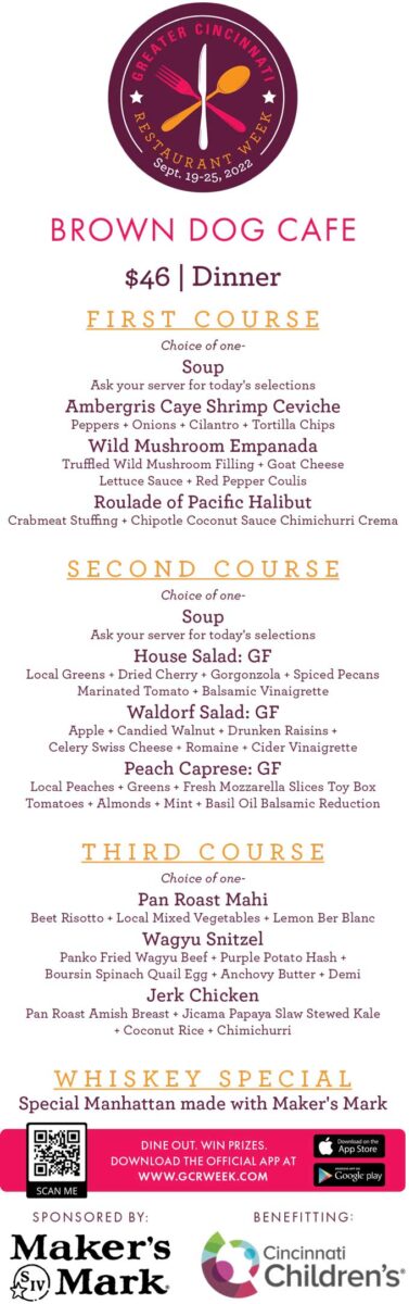 Greater Cincinnati Restaurant Week Restaurant Week 2022 Ohio