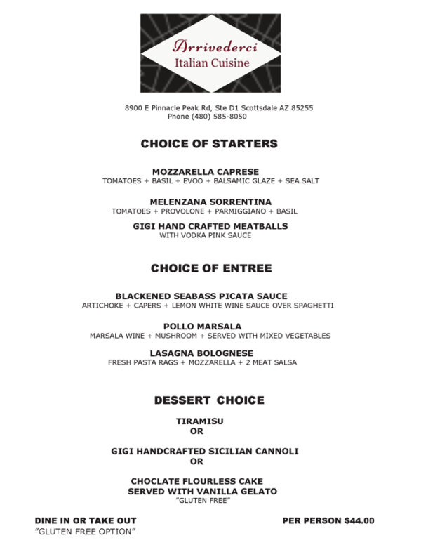 Arizona Restaurant Week 2022 Fall Sept: Menus Highlights Dates