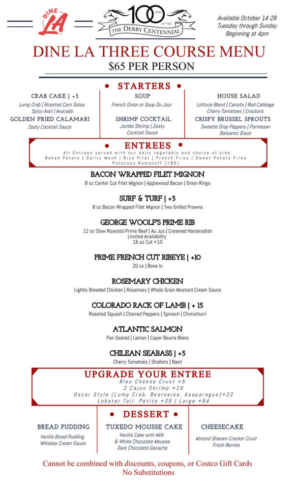 Dine LA 2022 | Los Angeles Restaurant Week Menus, Highlights