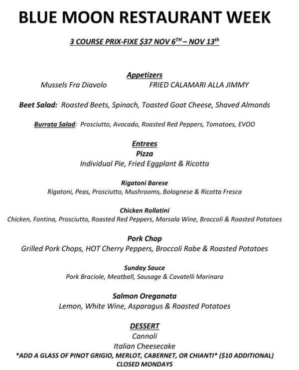 Long Island Restaurant Week 2022 Fall: Menus Highlights, Dates