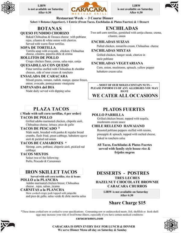 Long Island Restaurant Week 2022 Fall: Menus Highlights, Dates