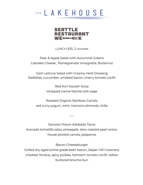 Seattle Restaurant Week 2022 : Menus, Dates, Highlights