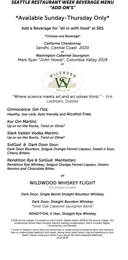 Seattle Restaurant Week 2022 : Menus, Dates, Highlights