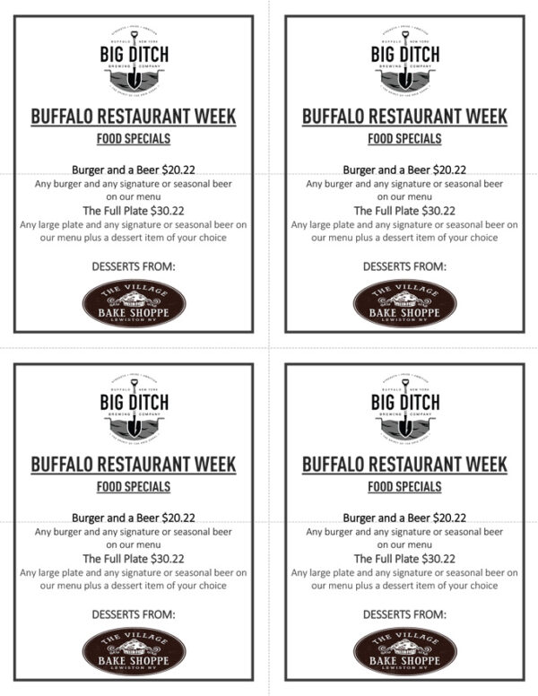Buffalo Restaurant Week 2022 New York: Menus, Dates