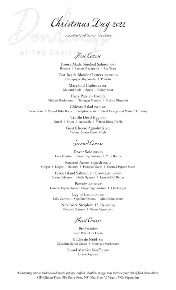 Christmas in NYC 2022: Dinner, Turkey To Go, Brunch