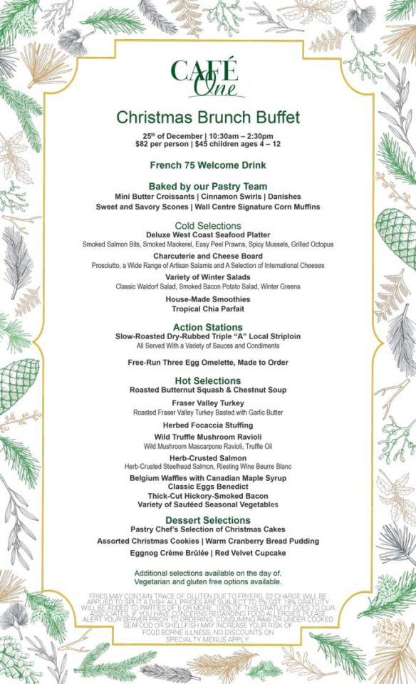 Christmas in Vancouver 2022 BC: Dinner, Turkey To Go, Brunch