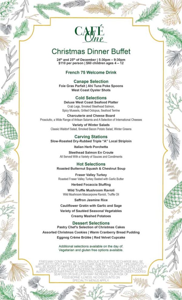 Christmas in Vancouver 2022 BC: Dinner, Turkey To Go, Brunch