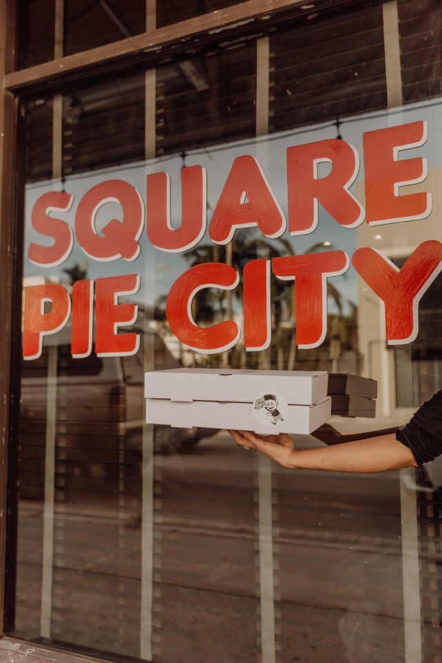 Square Pie City by Chef Jeremiah Bullfrog in Miami Design District