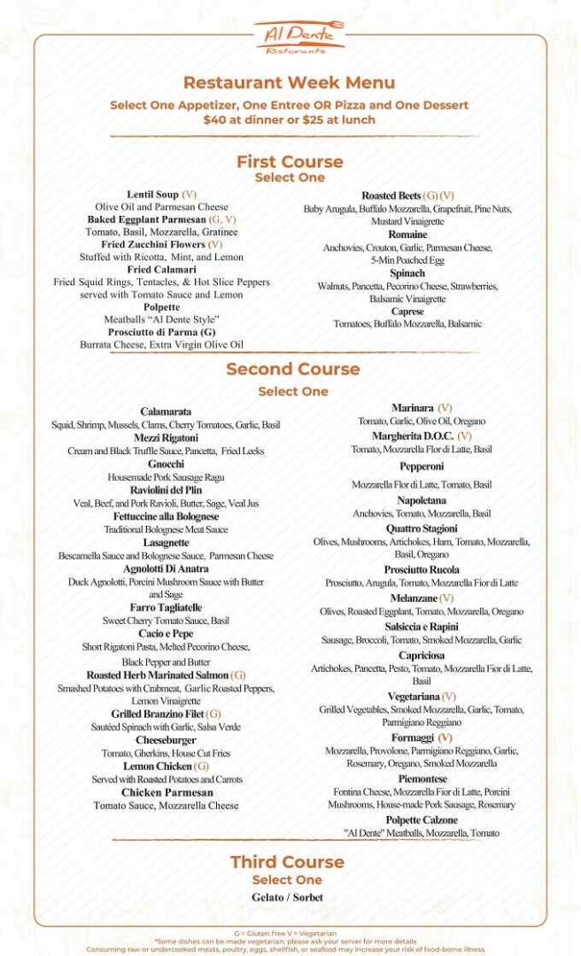 Metropolitan Washington Restaurant Week 2023 Winter - Highlights