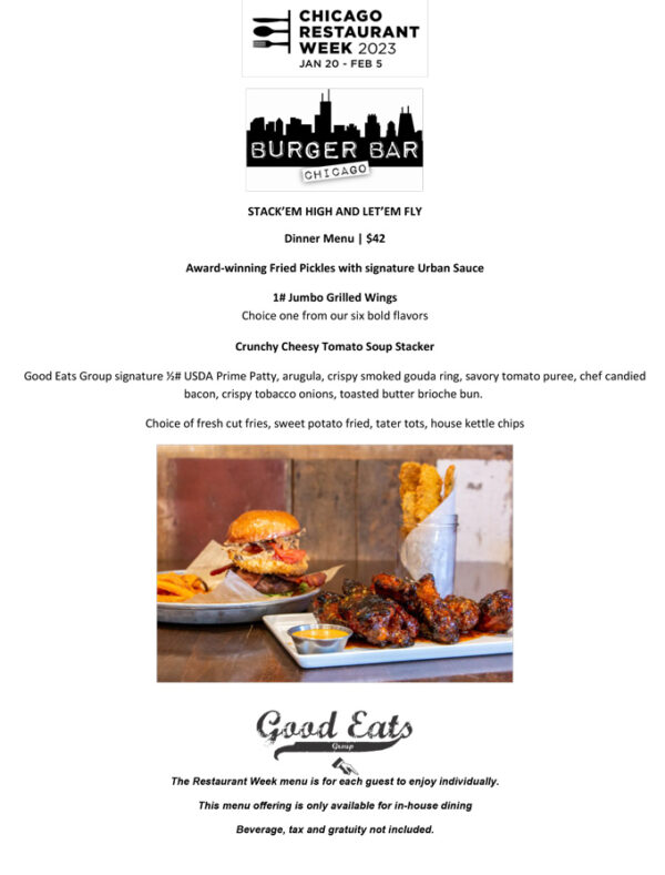 Chicago Restaurant Week 2023 : Menus, Dates, Highlights