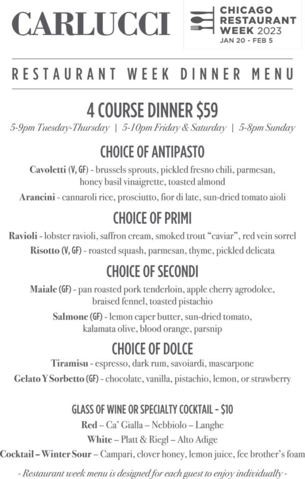 Chicago Restaurant Week 2023 : Menus, Dates, Highlights