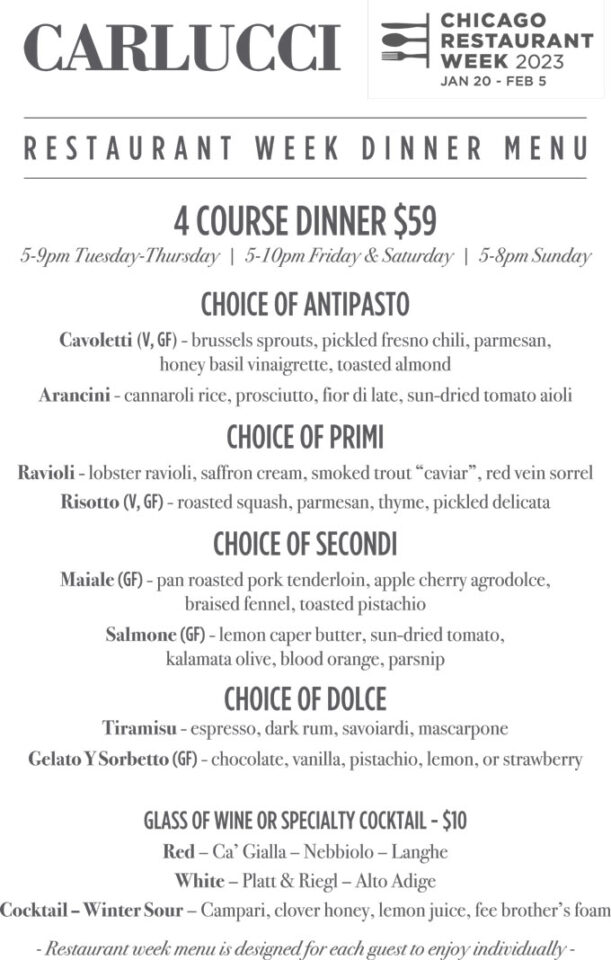 Chicago Restaurant Week 2023 : Menus, Dates, Highlights