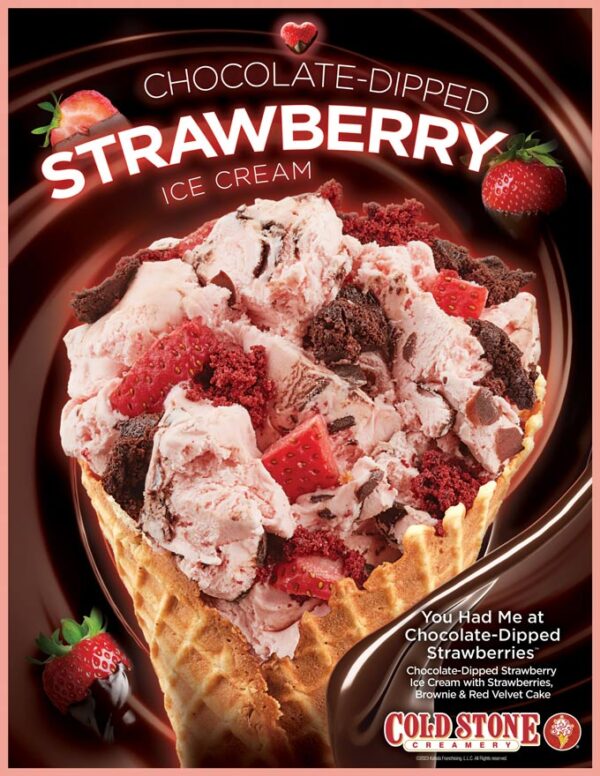 Cold Stone Creamery Chocolate-Dipped Strawberry Flavour Returns
