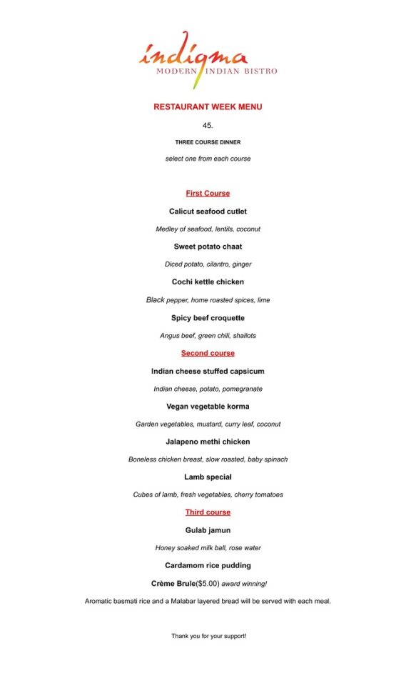 Baltimore Restaurant Week 2023 : Menus, Dates