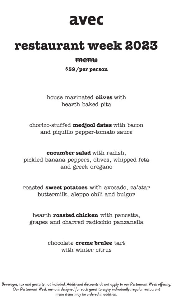 Chicago Restaurant Week 2023 : Menus, Dates, Highlights