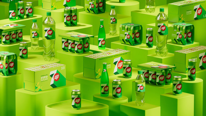 7UP Refreshing New Brand Identity