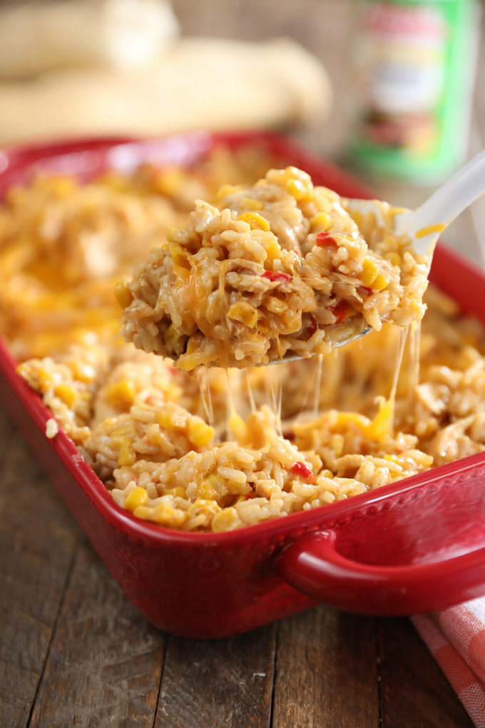 Cheesy Chicken and Rice Bake Recipe