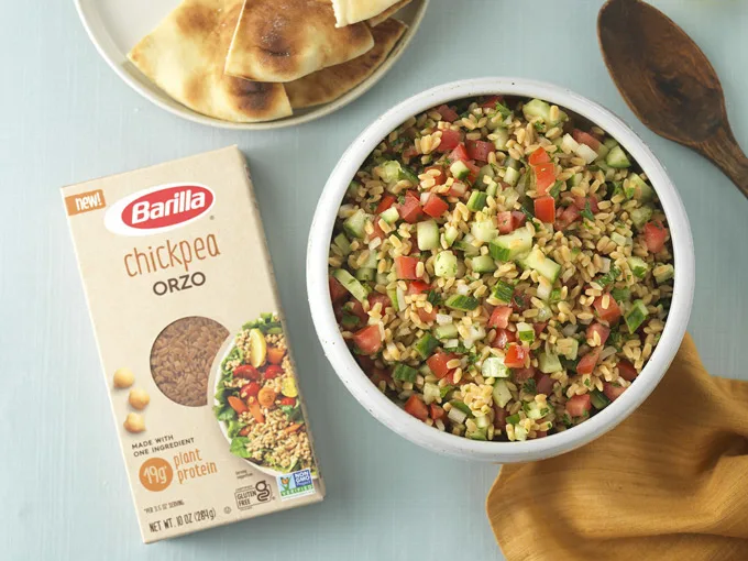 Barilla Expands Chickpea Pasta Offerings with Orzo