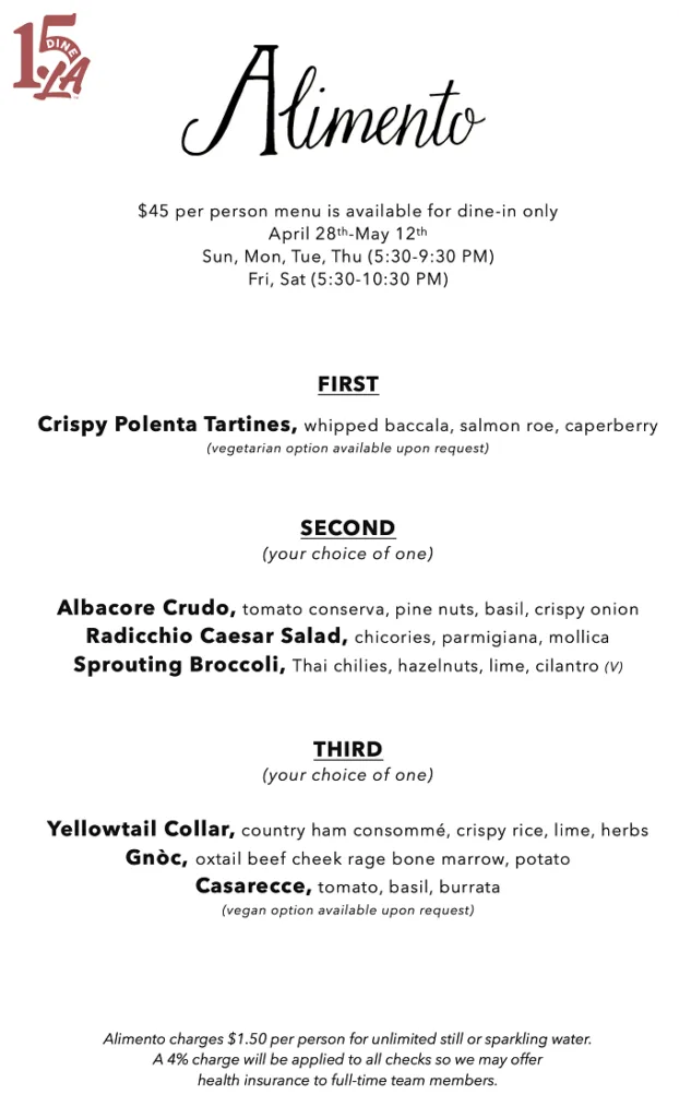 Dine LA 2023 Spring Edition: Menu, Dates, Highlights