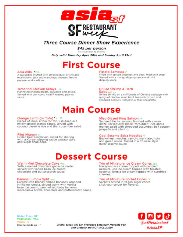 San Francisco Restaurant Week 2023: Menus, Dates