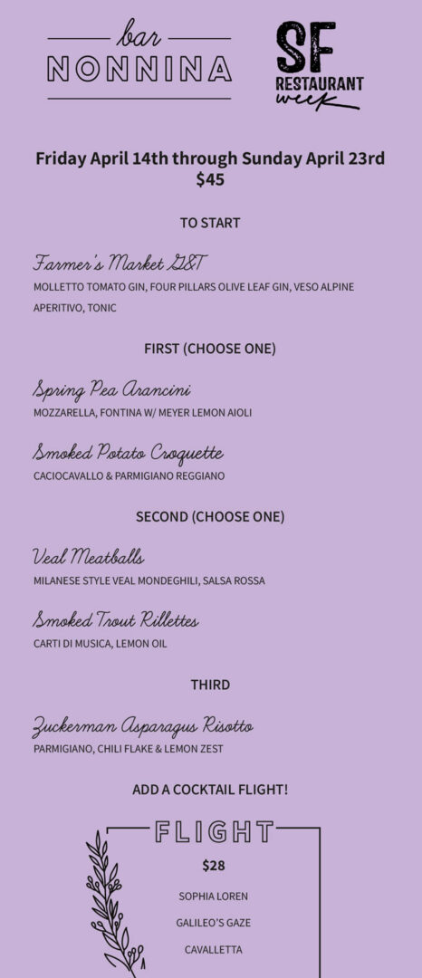 San Francisco Restaurant Week 2023: Menus, Dates