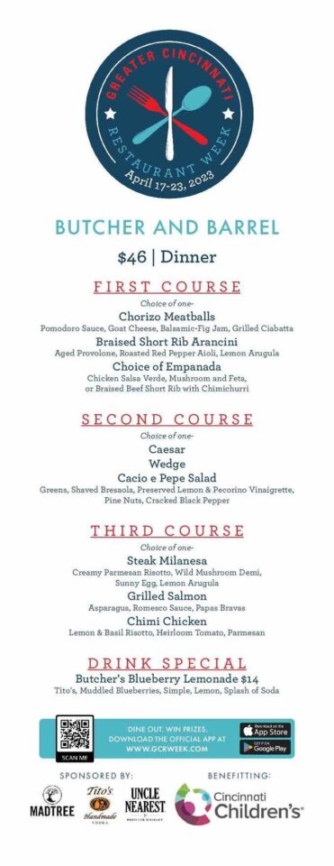 Greater Cincinnati Restaurant Week 2023: Menus, Dates