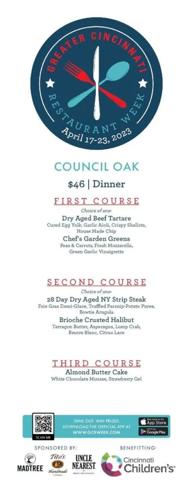 Greater Cincinnati Restaurant Week 2023: Menus, Dates