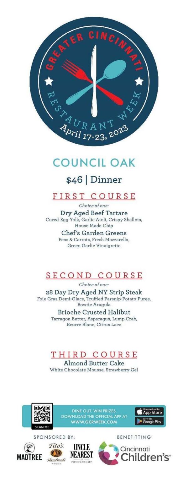 Greater Cincinnati Restaurant Week 2023: Menus, Dates