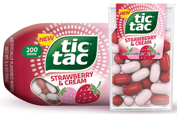 Tic Tac Strawberry & Cream Flavor *New*